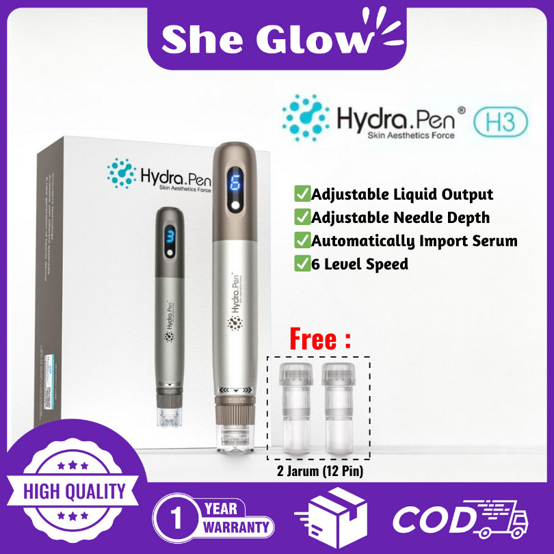 Jual She Glow (GARANSI 1 TAHUN) Newest Hydra.Pen H3 MTS Alat BB Glow Dr ...