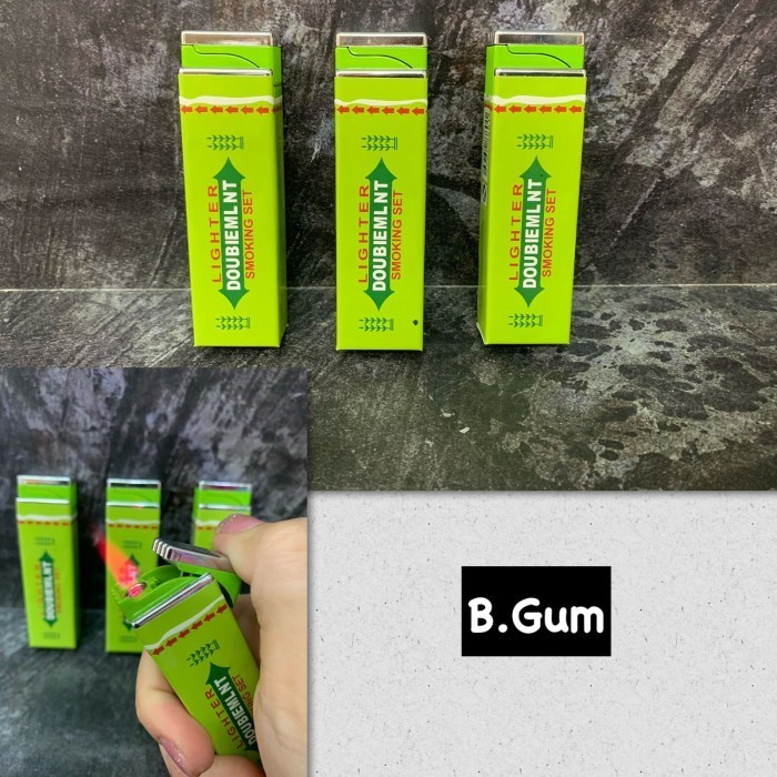 Jual Korek api model kotak permen hijau / korek gas bara jet | Shopee ...