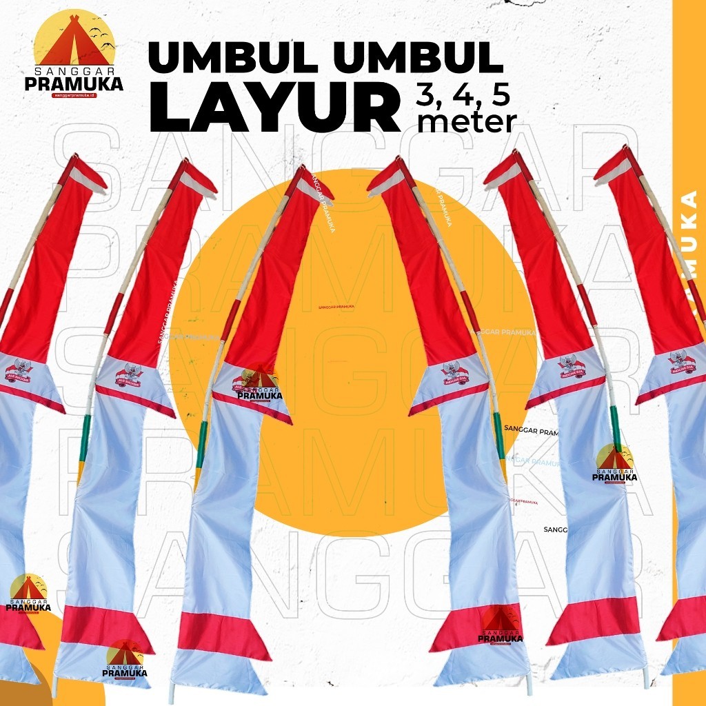 Jual Umbul Umbul Layur / Bendera Layur / Umbul Umbul Garuda / Umbul ...