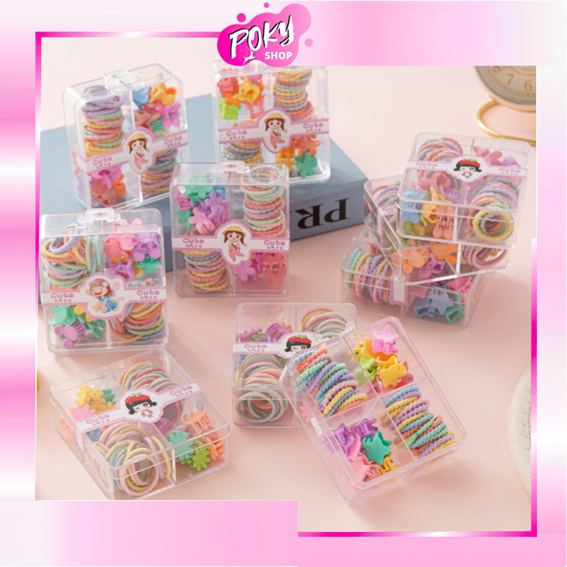 Jual POKY - F6340 Set Aksesoris Rambut Anak Perempuan / Kuncir Jepit ...