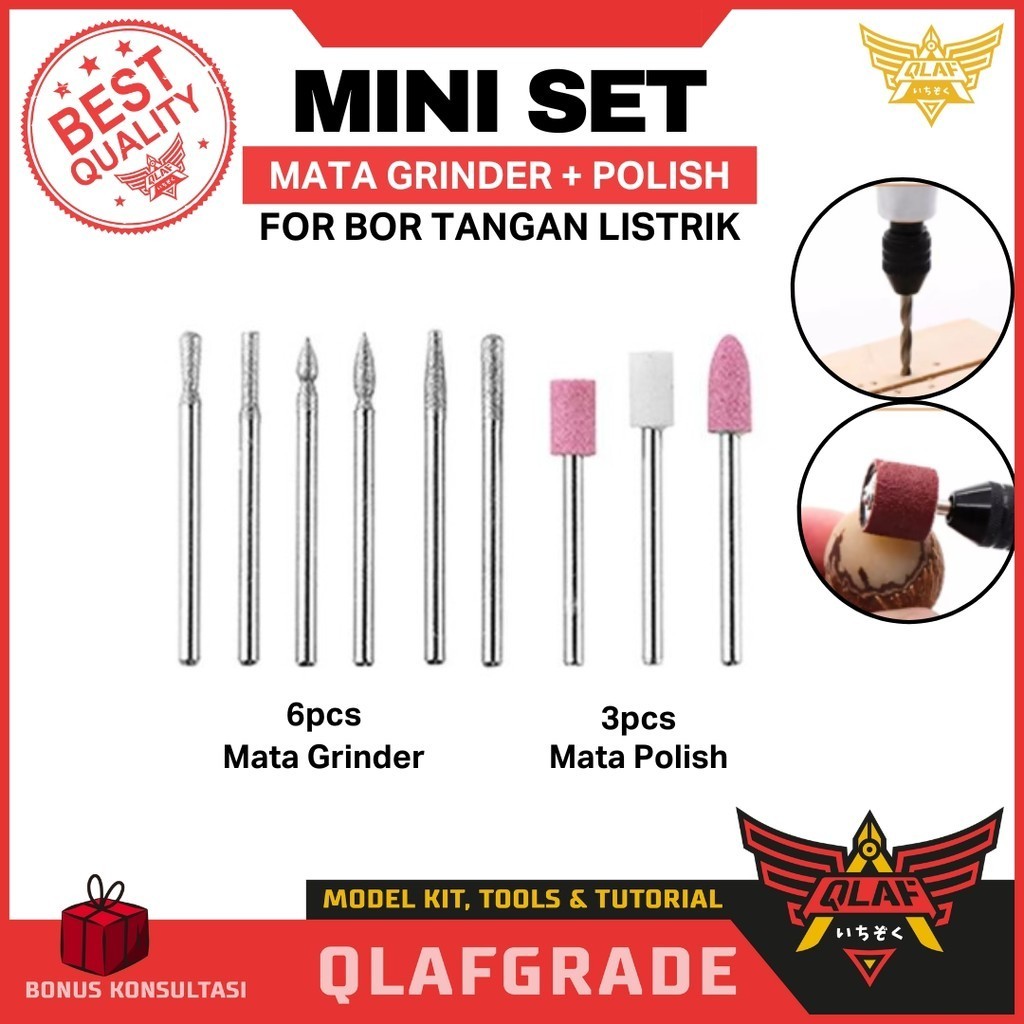 Jual Mata Grinder Mini Polisher Set isi 9 - mata bor kikir ukir grafir ...