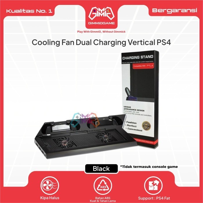 Jual Kipas Cooling Fan Dual Charging Vertical Stand Dock PS4 ...