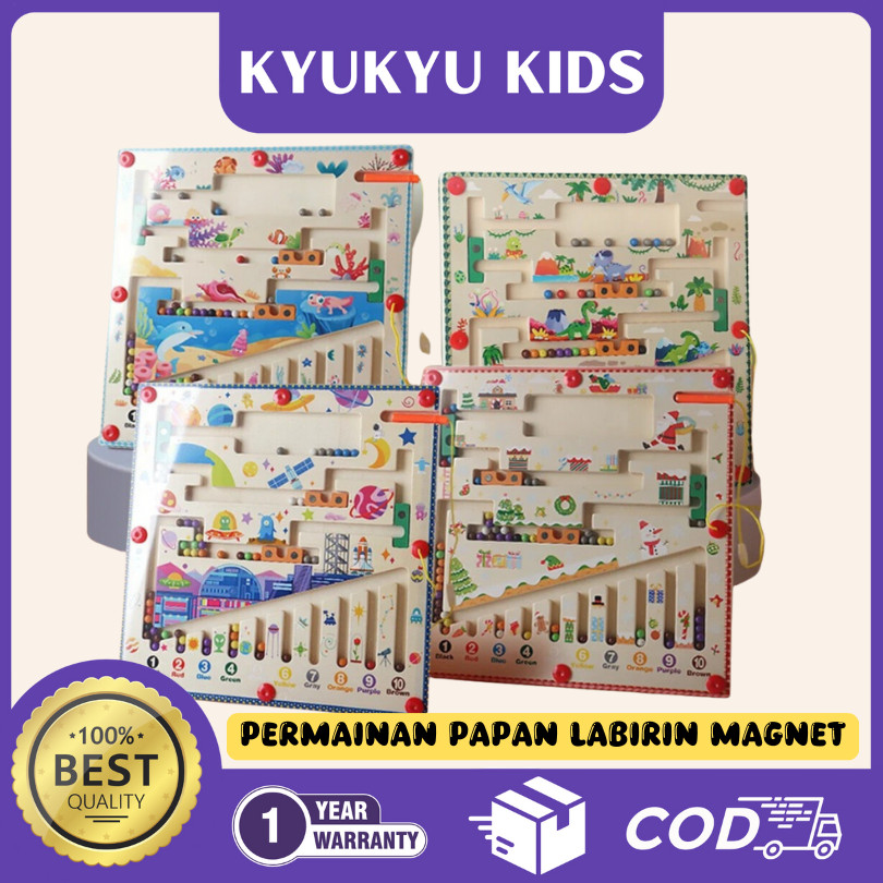 Jual Kyukyu Kids [GARANSI 1 TAHUN] Mainan Edukasi Anak Magnet Wooden ...