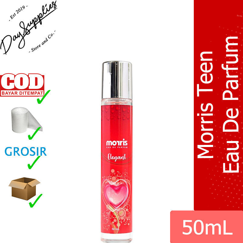 Jual Morris Teen Eau De Parfum ELEGANT (Merah) 50mL / Minyak Wangi ...