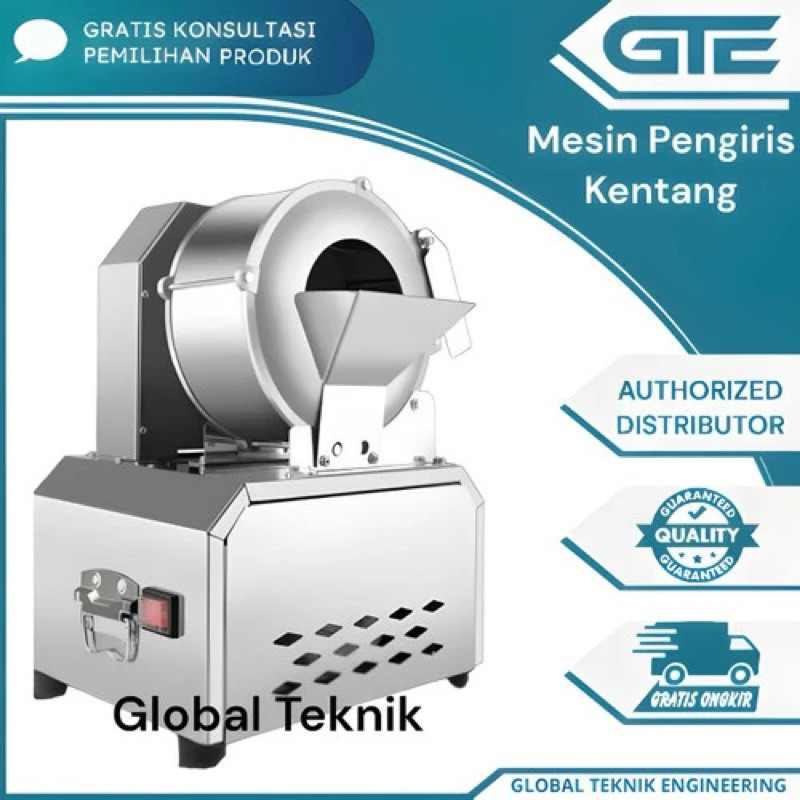 Jual mesin pengiris kentang potato 2mm 220w Mesin pemotong Kentang ...