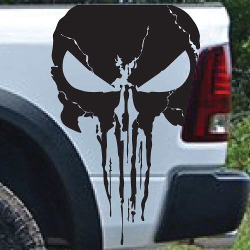 Jual Skull Grunge Splatter Truck Pickup Car Sticker Decal Hood Side ...