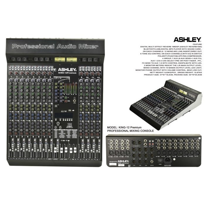 Jual MIXER ASHLEY KING 12 PREMIUM ORIGINAL / Mixer Ashley King 12 Note ...