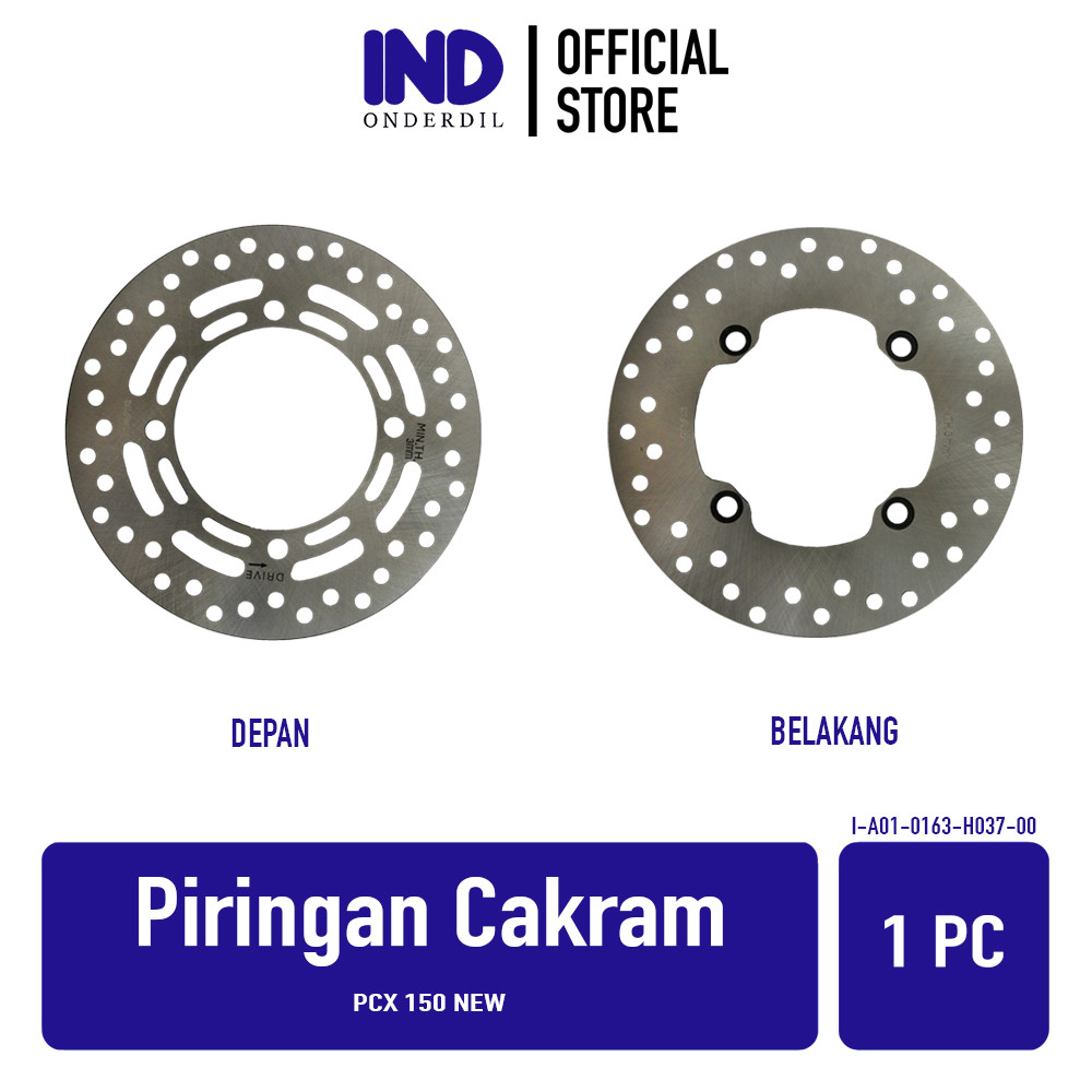 Jual IND Onderdil Piringan Cakram Depan Belakang PCX 150 2018 New Disc ...