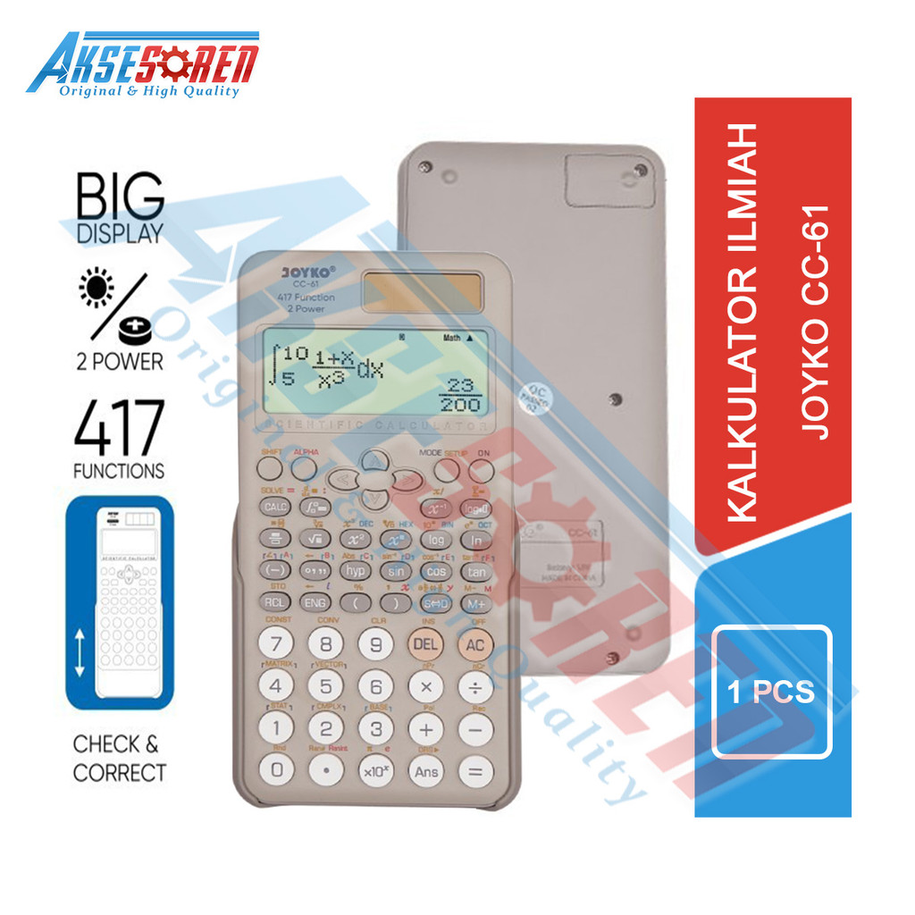Jual Aksesoren Kalkulator Joyko [CC-61] / Calculator Ilmiah Scientific ...