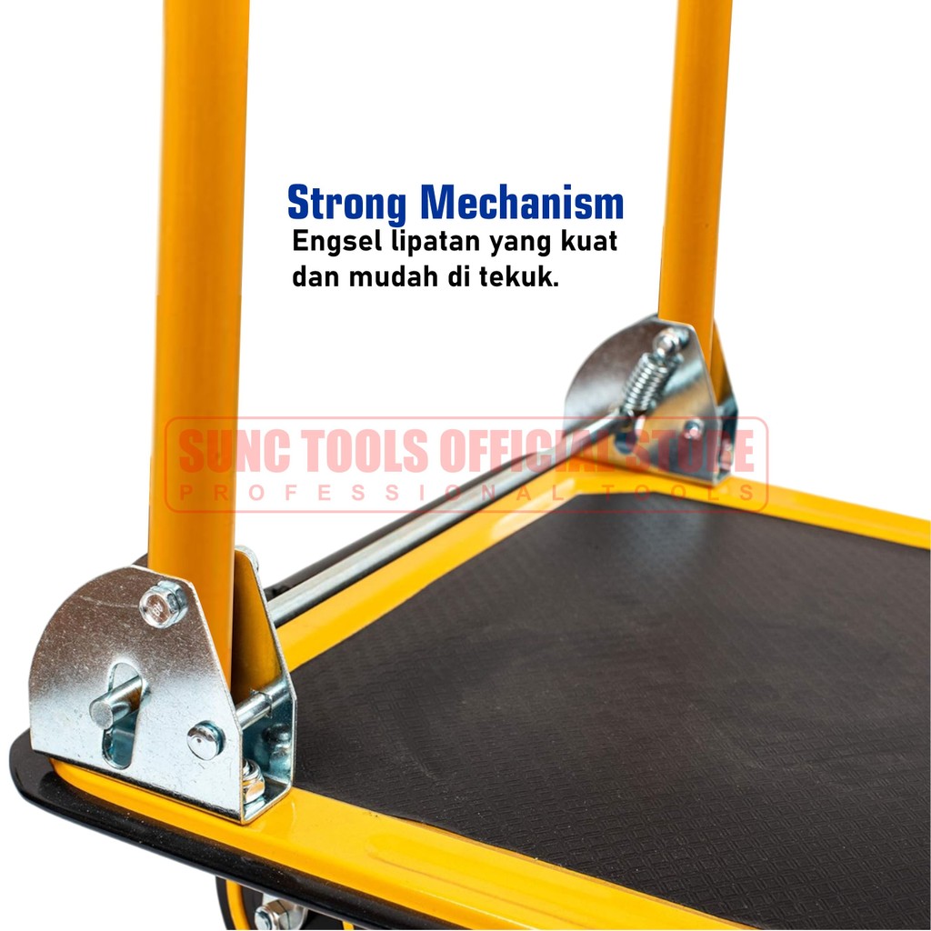 Jual SUNC TOOLS Troli Barang Platform Hand Truck Tolley Trolli BESI ...