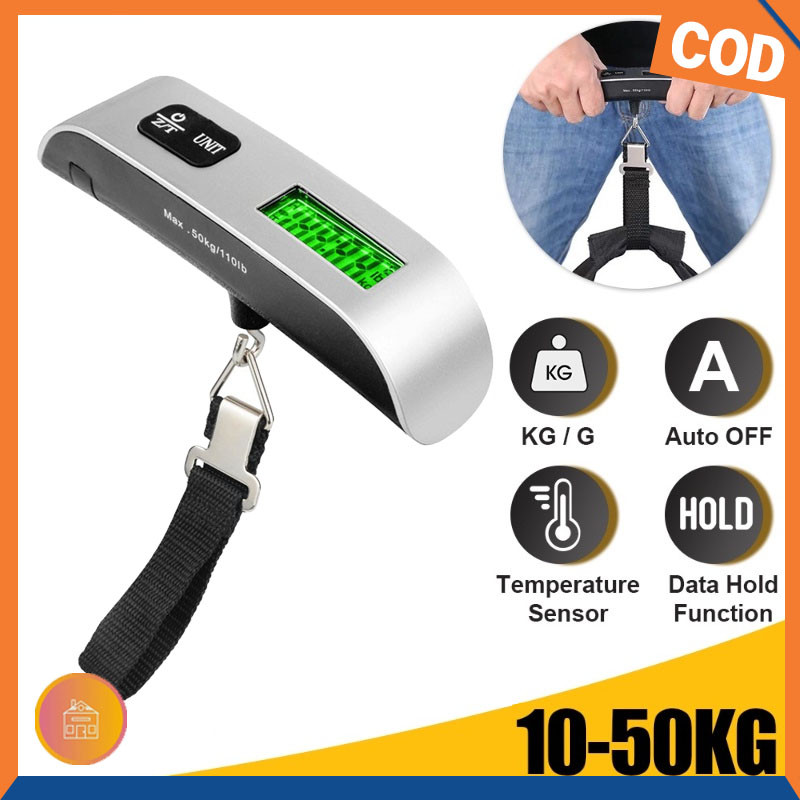 Jual 50 kg Timbangan Koper /Electronic Silver Luggage Scale /Premium ...