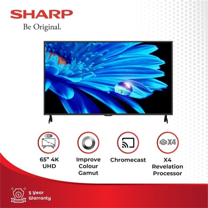 Jual TV LED SHARP 65 INCH / 65" 4T-C65FK1X SMART GOOGLE TV 4K UHD HDR ...
