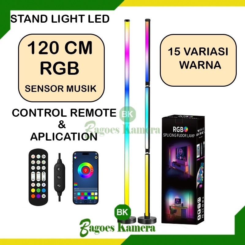 Jual Lampu Hias LED Stand RGB 120CM / Lampu dekorasi Sudut Ruangan USB ...