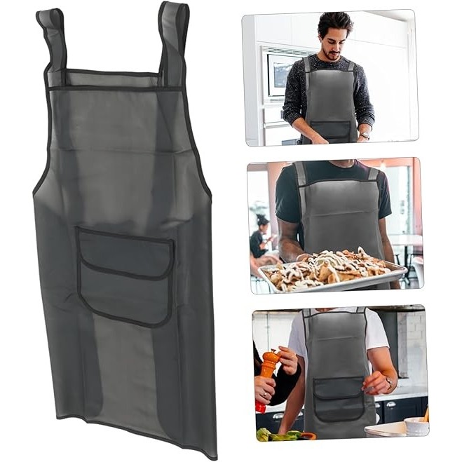 Jual Apron Transparan Celemek Masak Chef Dapur BarberShop Lab Mudah Di ...