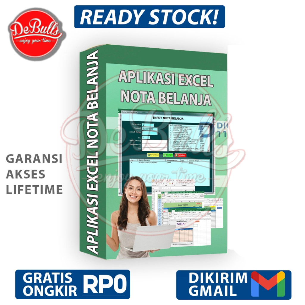 Jual APLIKASI NOTA BON EXCEL SIAP PAKAI - Generator Nota Belanja Excel ...