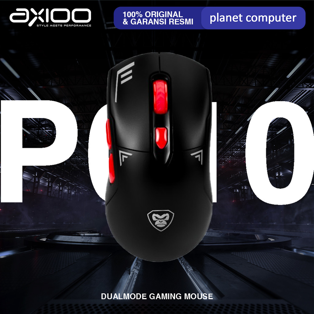 Jual Pongo P010 Gaming Mouse Dual Mod Wireless 2.4GHz dan Type-C RGB ...
