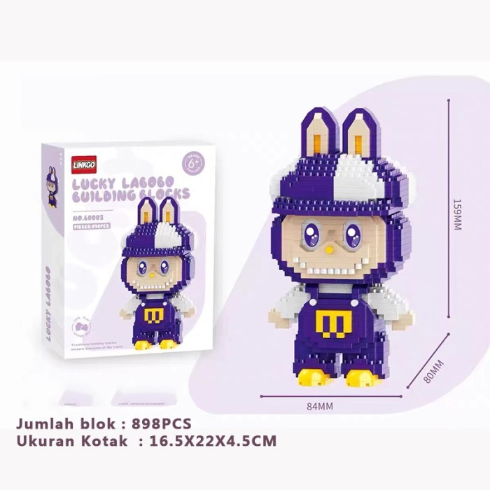 Jual Nano Micro Building Balok Labubu Lucu Blocks Blok Susun Bricks ...