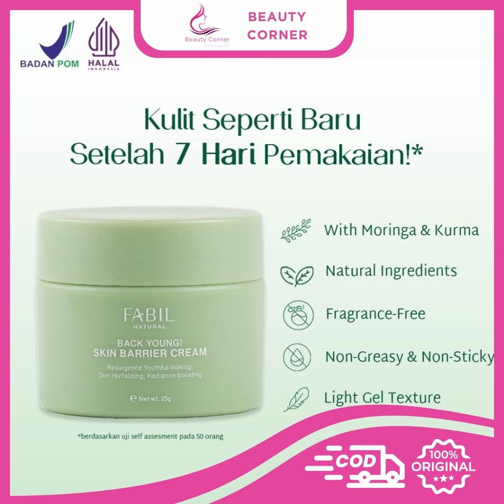 Jual Fabil Natural Back Young Skin Barrier Cream - 25gr | Shopee Indonesia