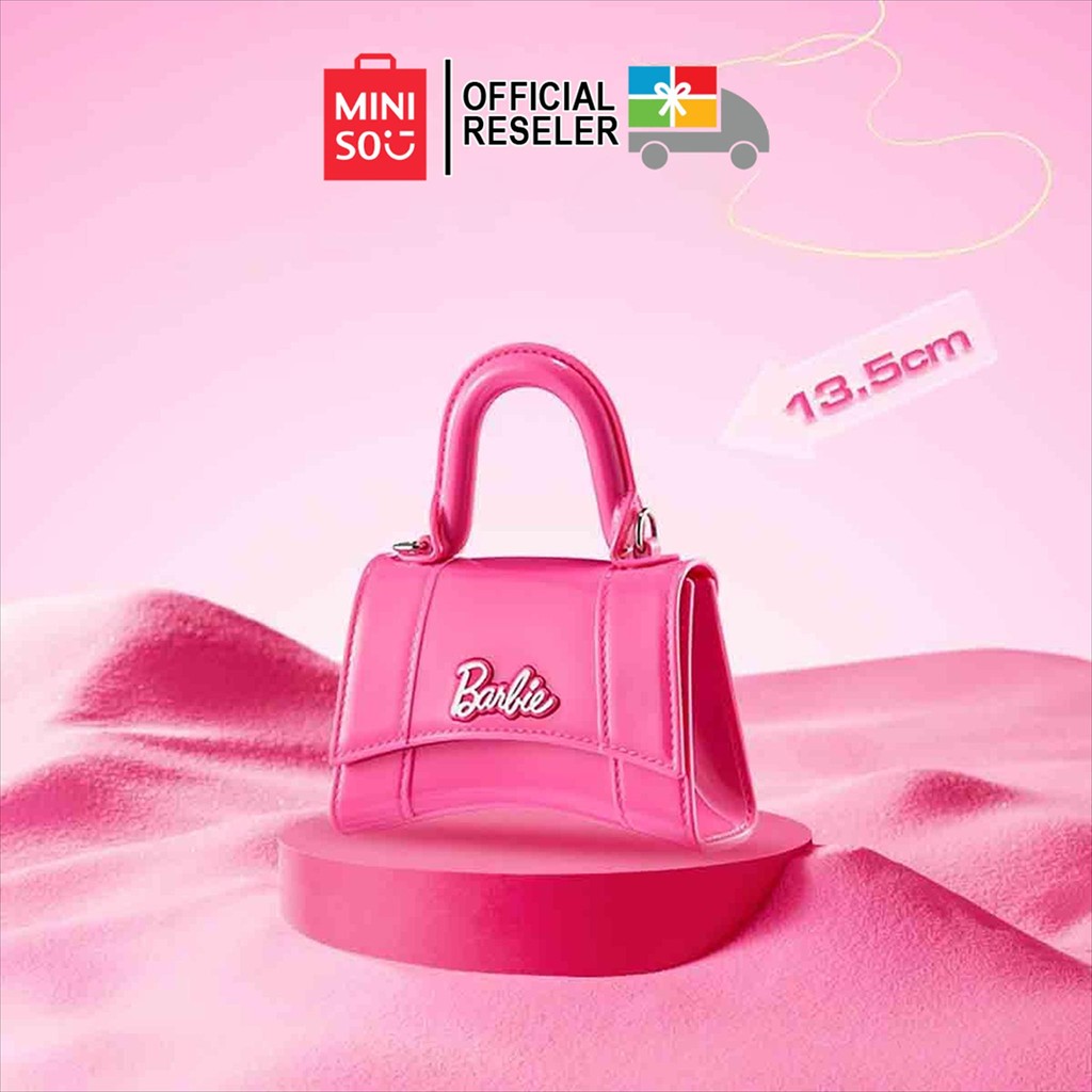 Jual MINISO x BARBIE Collection Hourglass Jelly Bag / Tas Mini | Shopee ...