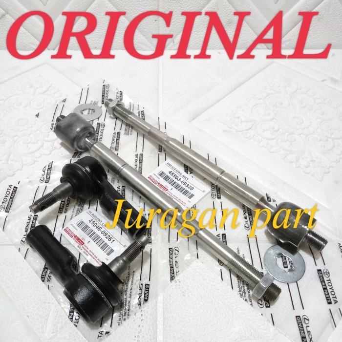 Jual Tie rod end + 2pcs long tie rod rack end Toyota Innova original ...