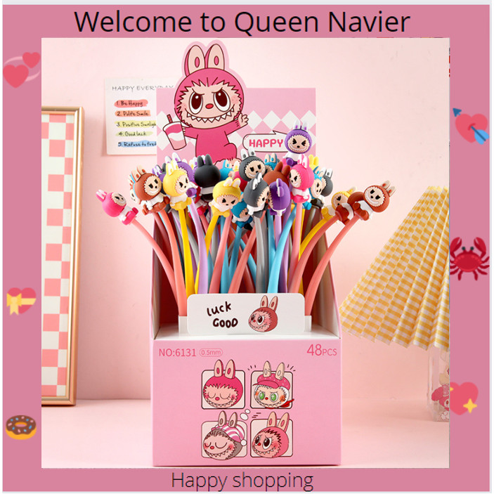Jual QN - Pulpen gel rubber rocker labubu Pena sanrio capybara lucu ...