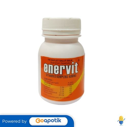 Jual Enervit Vitamin B Kompleks Kuning Botol 100 Kaplet | Shopee Indonesia