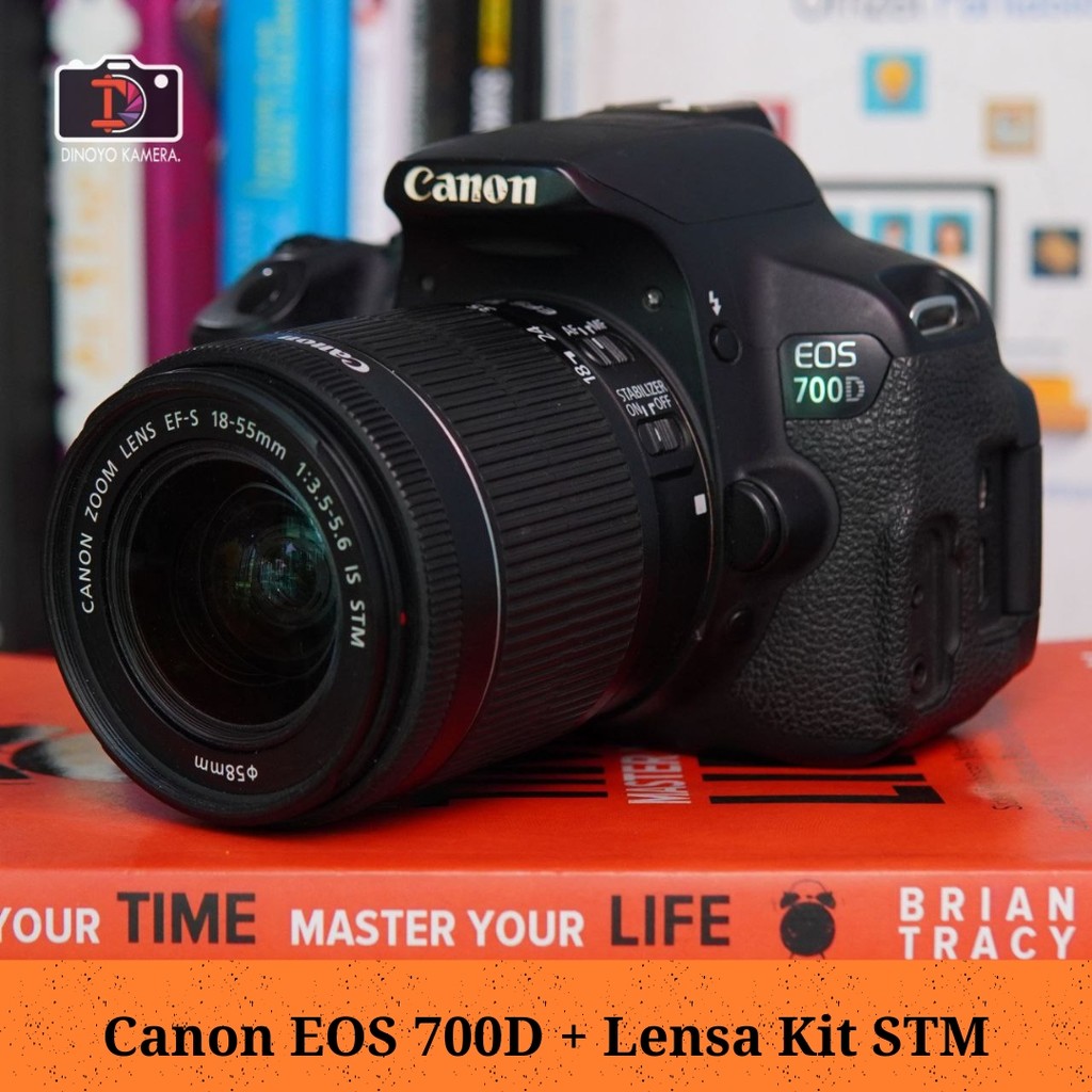 Jual CANON 700D + KIT 18 55MM IS STM Kondisi baik | Shopee Indonesia