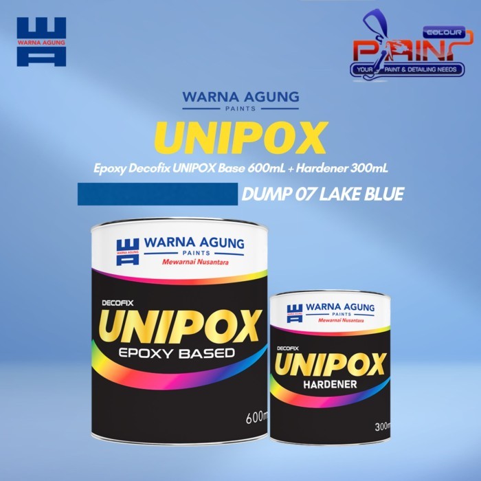 Jual Cat Lantai Epoxy Decofix UNIPOX Dump 07 LAKE BLUE 900mL SET ...