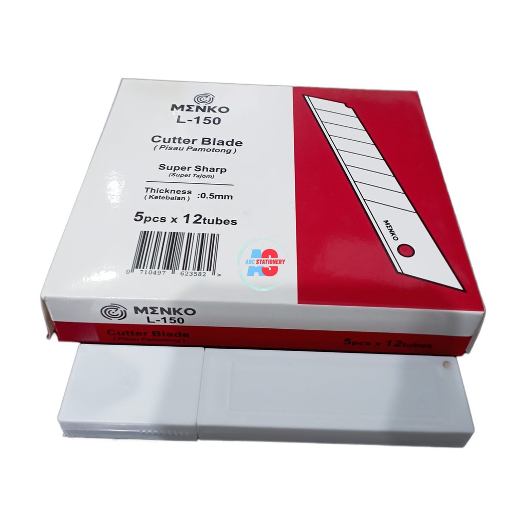 Jual ISI CUTTER BESAR L-150 MENKO (1 TUBE ISI 5 CUTTER) | Shopee Indonesia