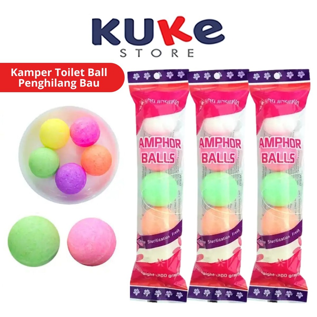 Jual KUKE Kamper Toilet Ball / Bola Penghilang Bau Pengharum Sudut ...