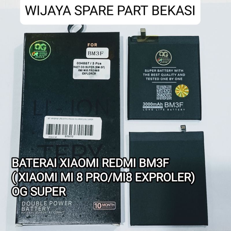 Jual BATERAI XIAOMI BM3F (MI 8 PRO/MI 8 EXPROLER) OG SUPER | Shopee ...
