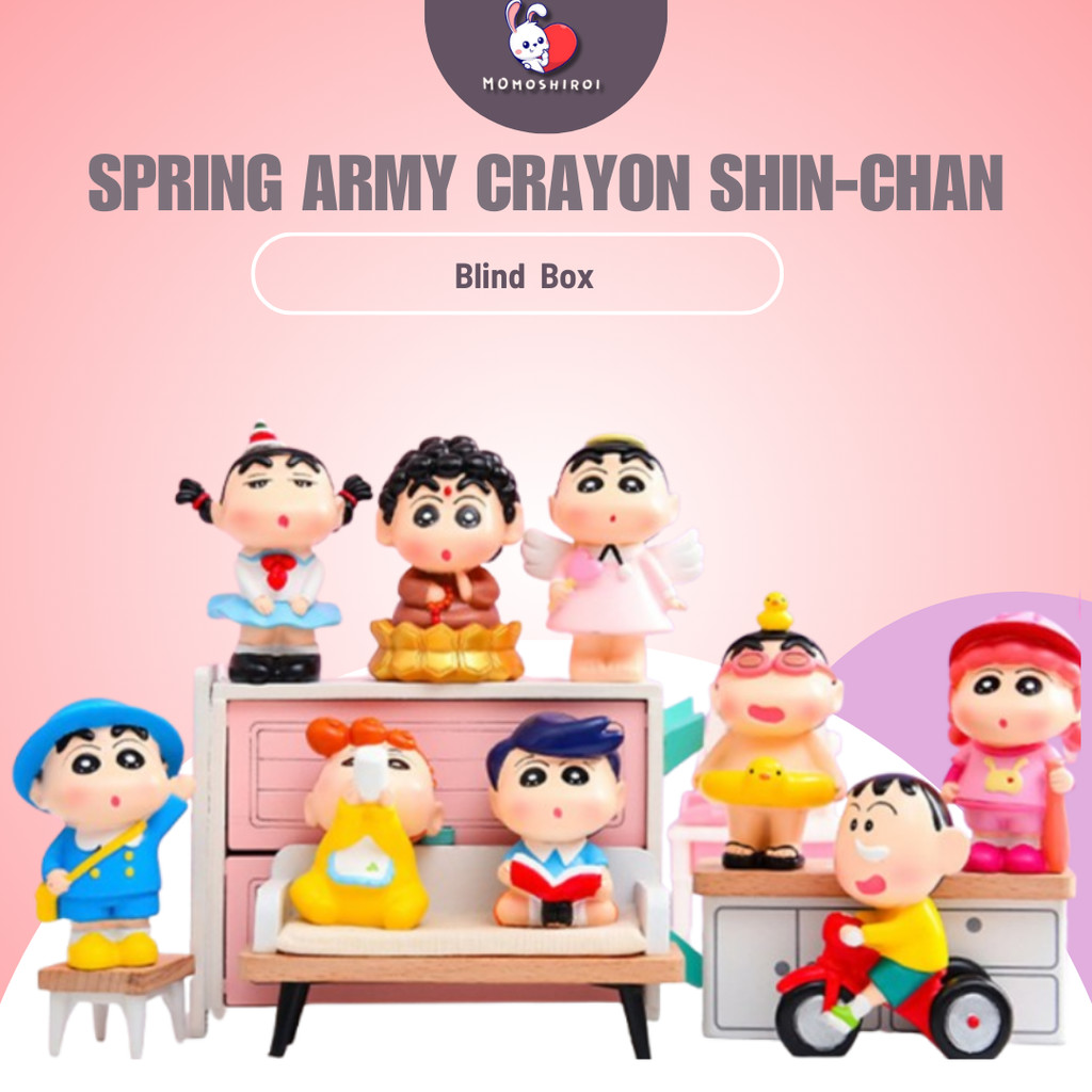 Jual 1083-42 Blindbox spring army crayon shin-chan Figure Pajangan ...