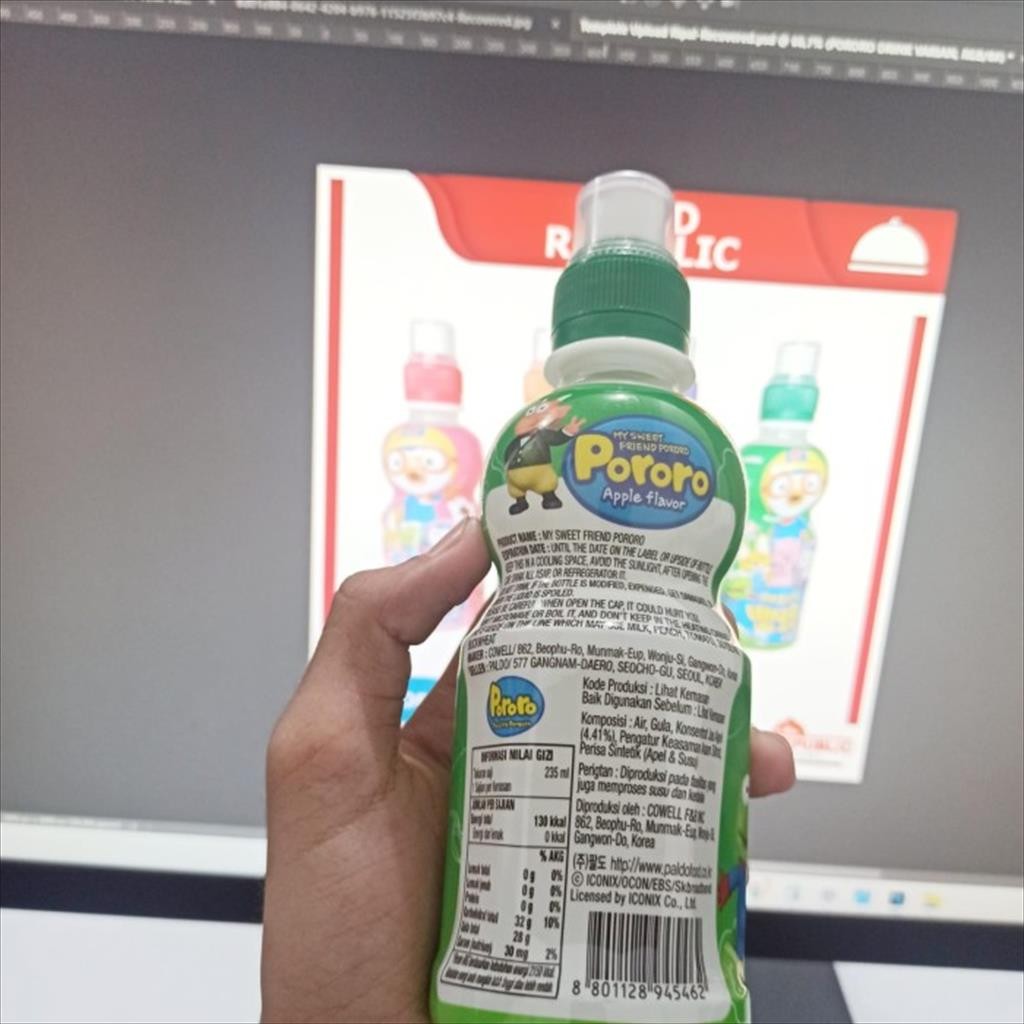 Jual Pororo Drink Minuman Anak 235 ml Strawberry Mangga Blueberry Apel ...