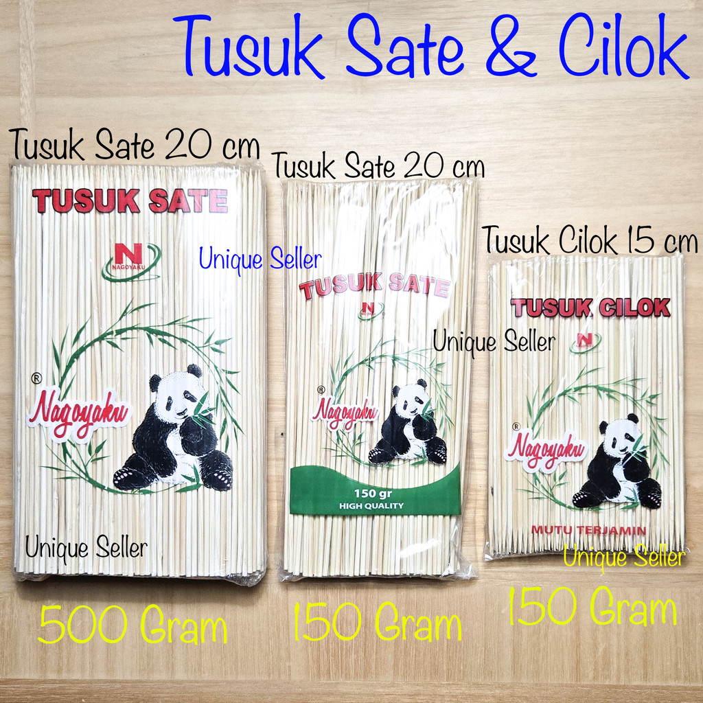 Jual Tusuk Sate Ayam Kambing Kelinci Cilok Sempol Pentol IMPORT / Tusuk ...