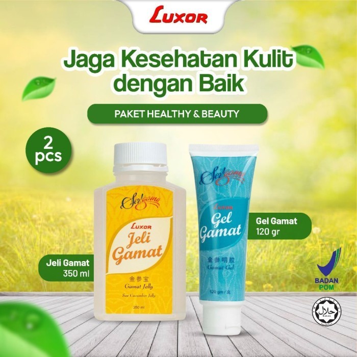 Jual Jelly Gamat Luxor 350ml + Gamat Gel Luxor 120gr Original Ekstrak ...