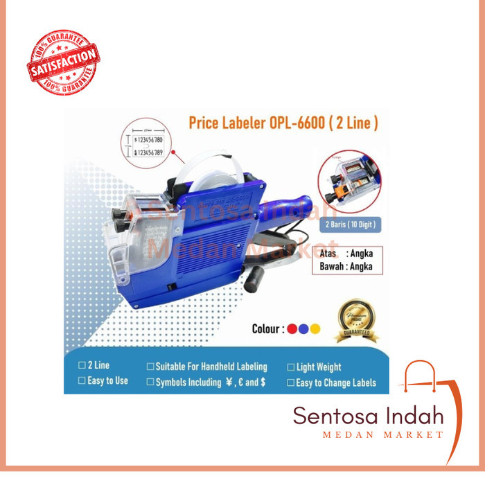 Jual Mesin Alat Label Harga 2 Baris/ Price Label Origin / Label Harga ...