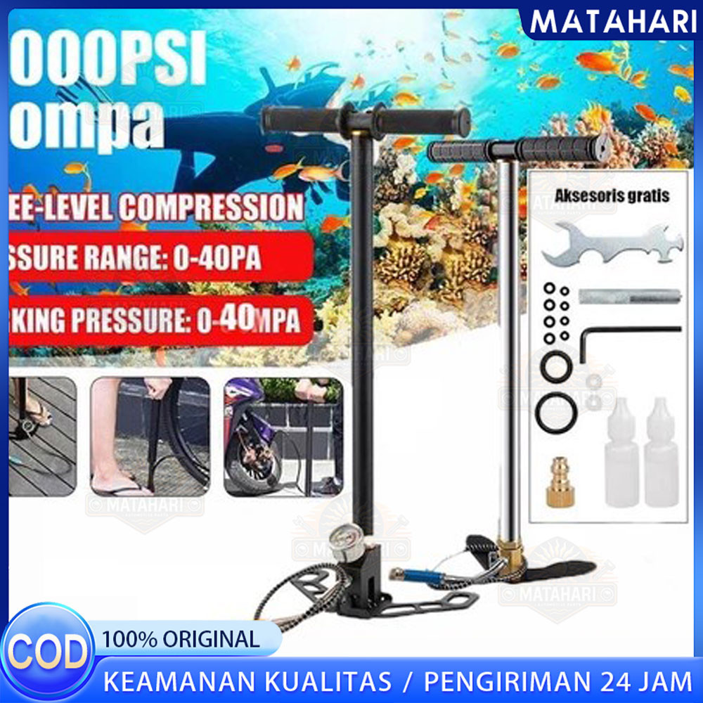 Jual 6000psi pompa pcp sniper kaki lipat kupu kupu Gauge POMPA PCP 4 ...