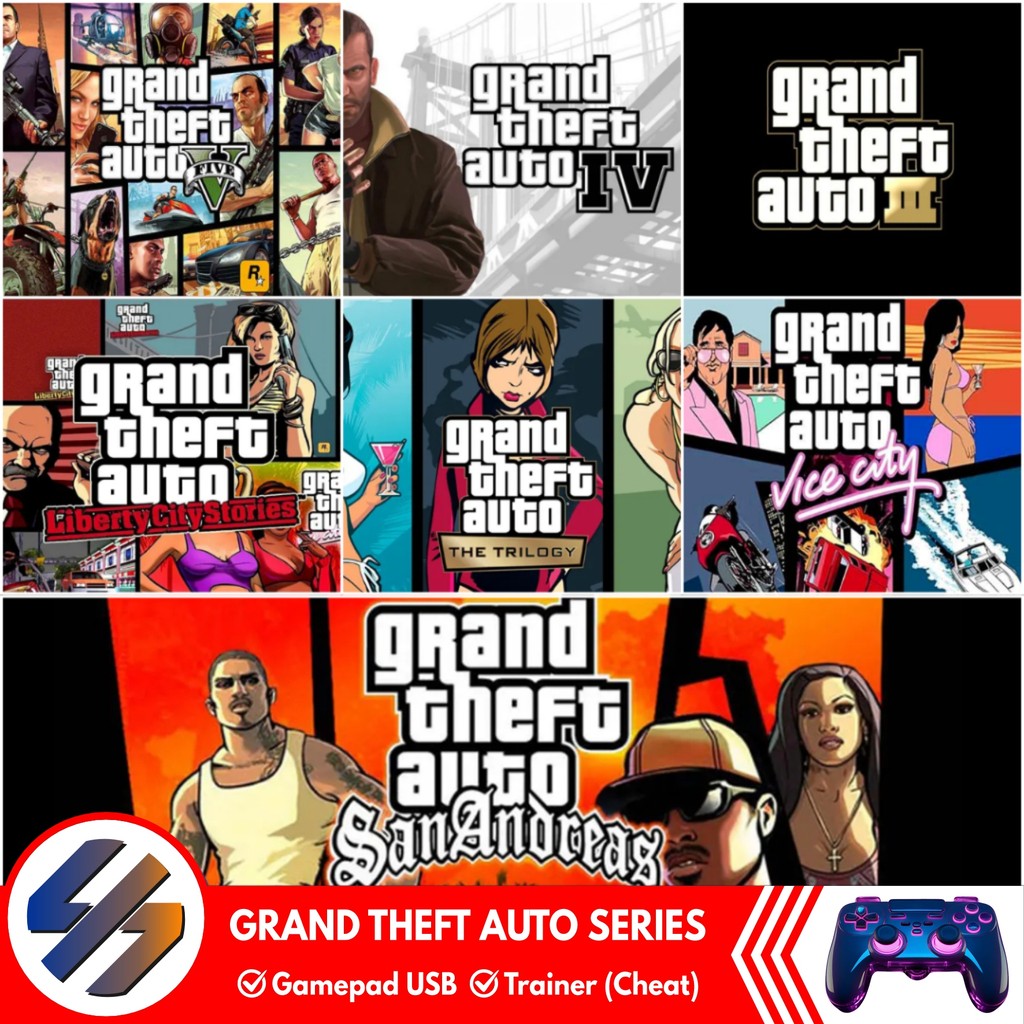 Jual Grand Theft Auto Series - Game PC Include Cheat Trainer Fling ...