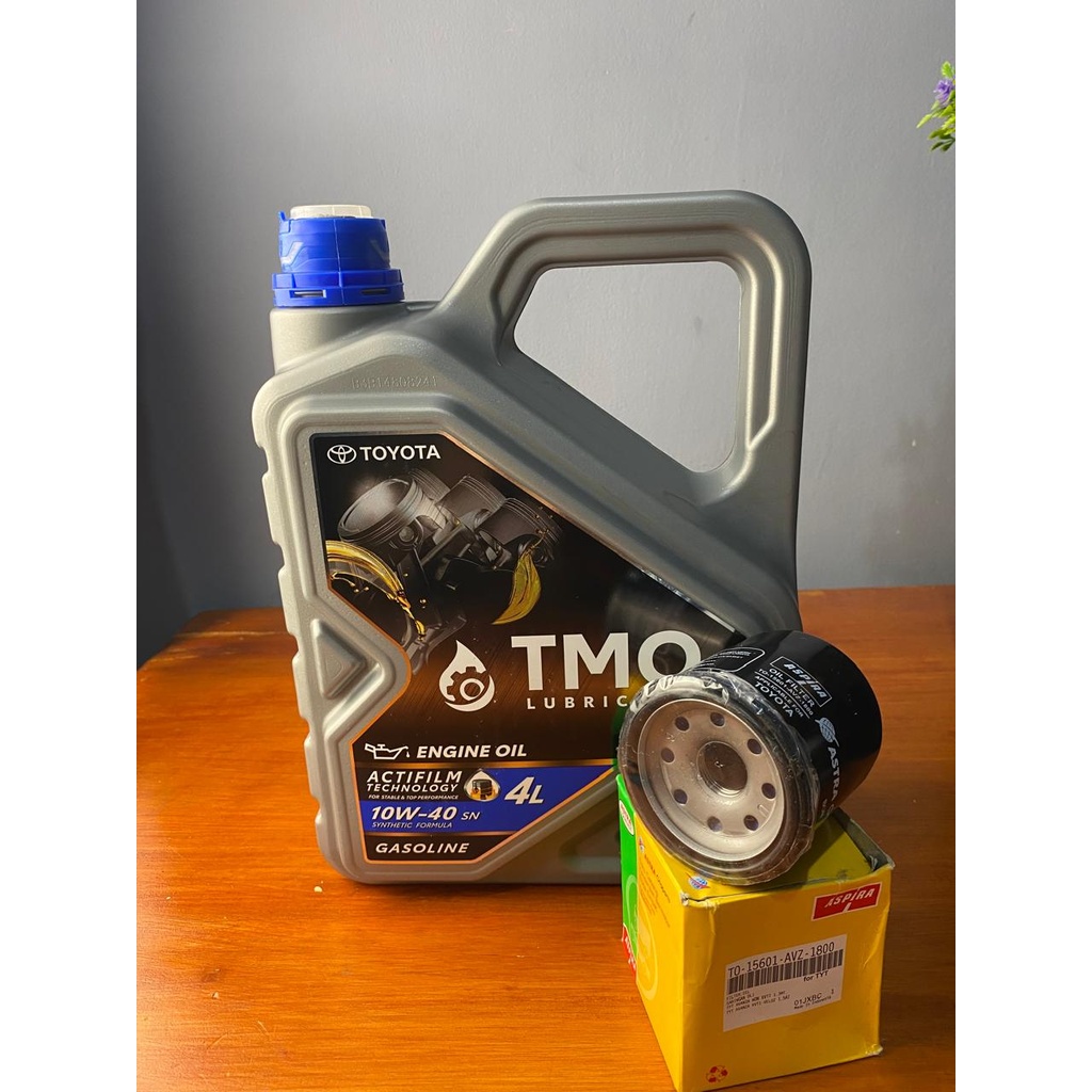 Jual Oli Mesin Toyota TMO 10W-40 4Liter Original Bonus Filter Oli ...