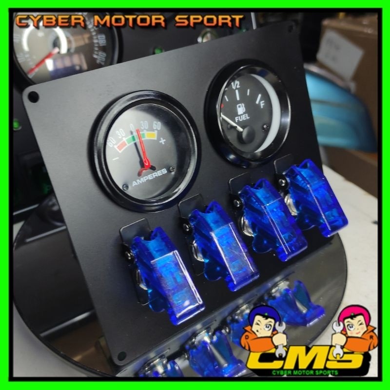 Jual Indikator mobil ampere plus fuel meter universal saklar ARB rocker ...