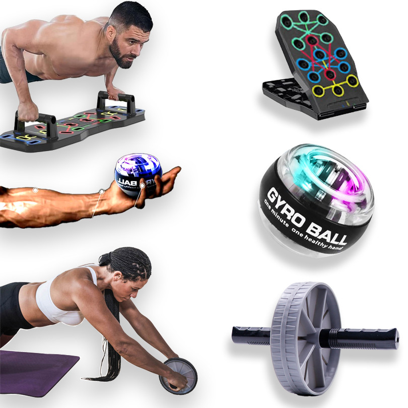 Jual Gyro Ball Hand trainer Gyroscopic Power Wrist , Portable Push Up ...