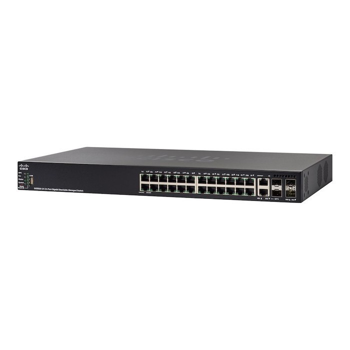 Jual Cisco SG550X-24P-K9-EU 24 Port Gigabit PoE Stackable Managed ...