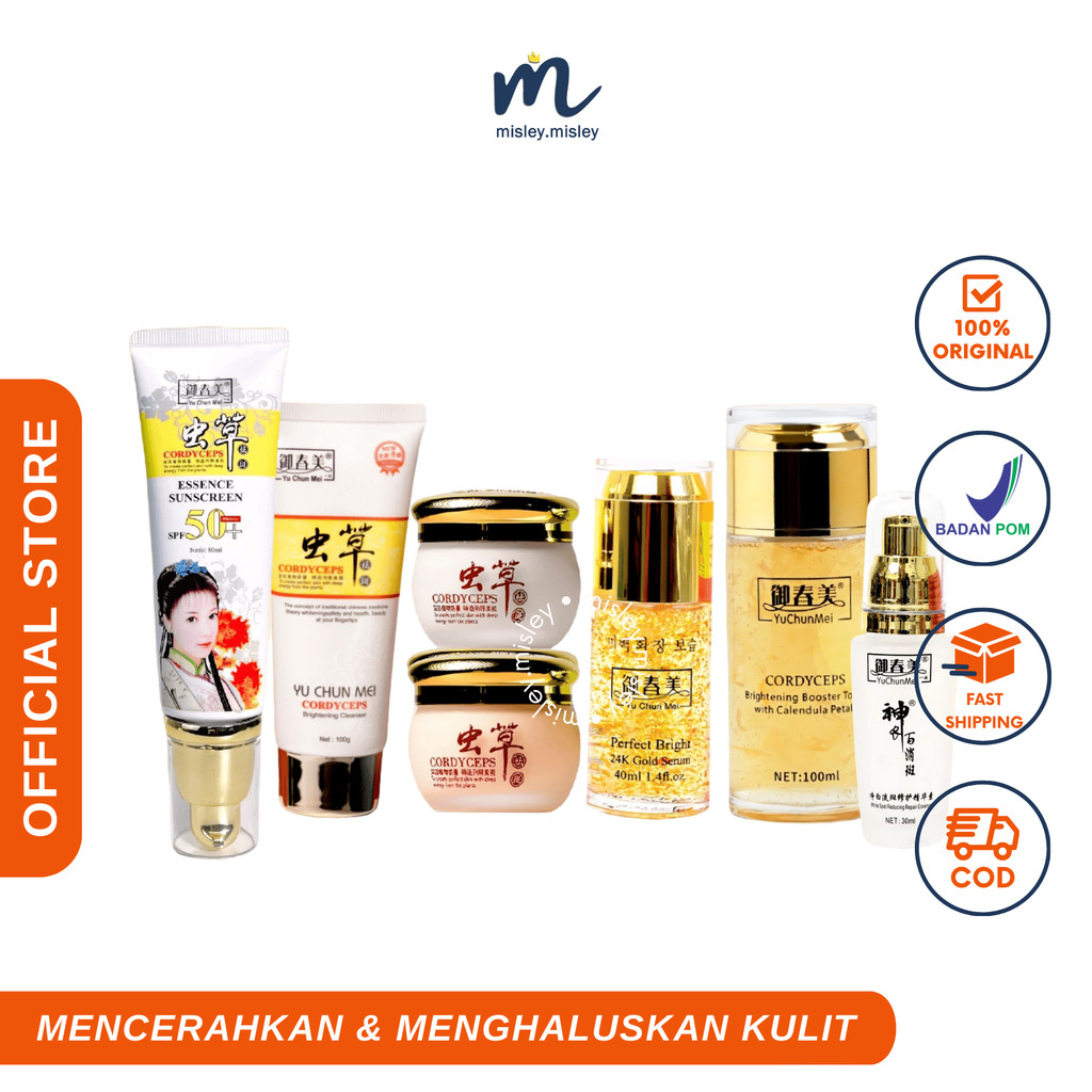 Jual MISLEY - YU CHUN MEI CORDYCEPS Cream | Toner | Cleanser | Serum ...