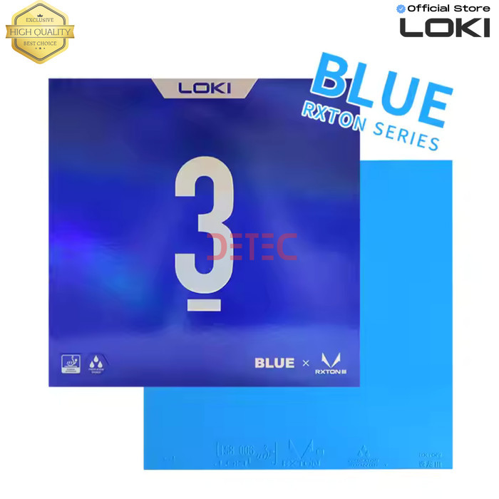 Jual LOKI RXTON III Rubber Pingpong - Tenis Meja Karet Raket - blue ...