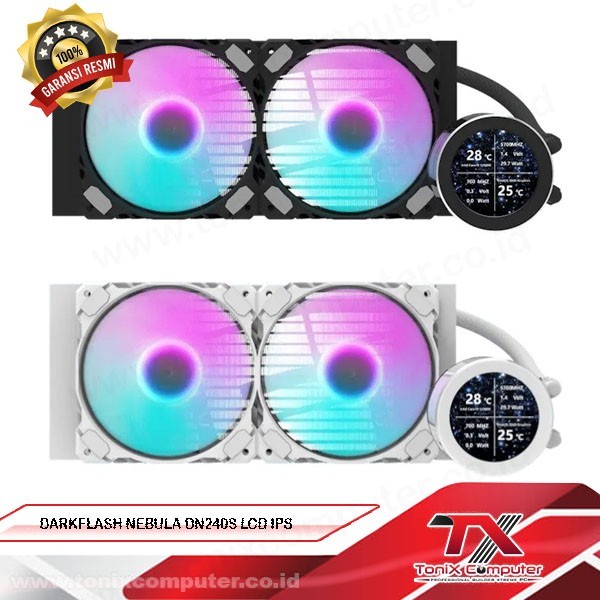 Jual DARKFLASH NEBULA DN240S LCD IPS Display 240mm Liquid CPU Cooler ...