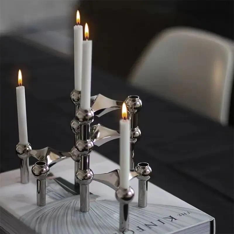 Jual Light Luxury Triangle Candlestick Nordic Classical Splicing Candle ...