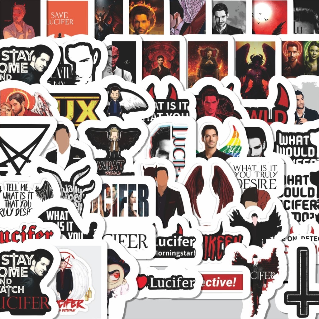 Jual Stiker Cutting Pack Stiker Lucifer Isi 100Pcs Series Aesthetic ...