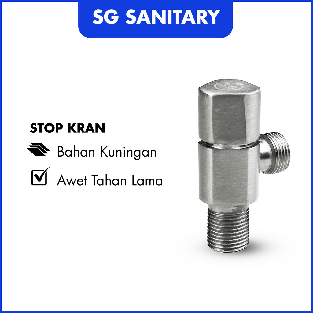Jual Stop kran single stainless 1/2 inch | Shopee Indonesia