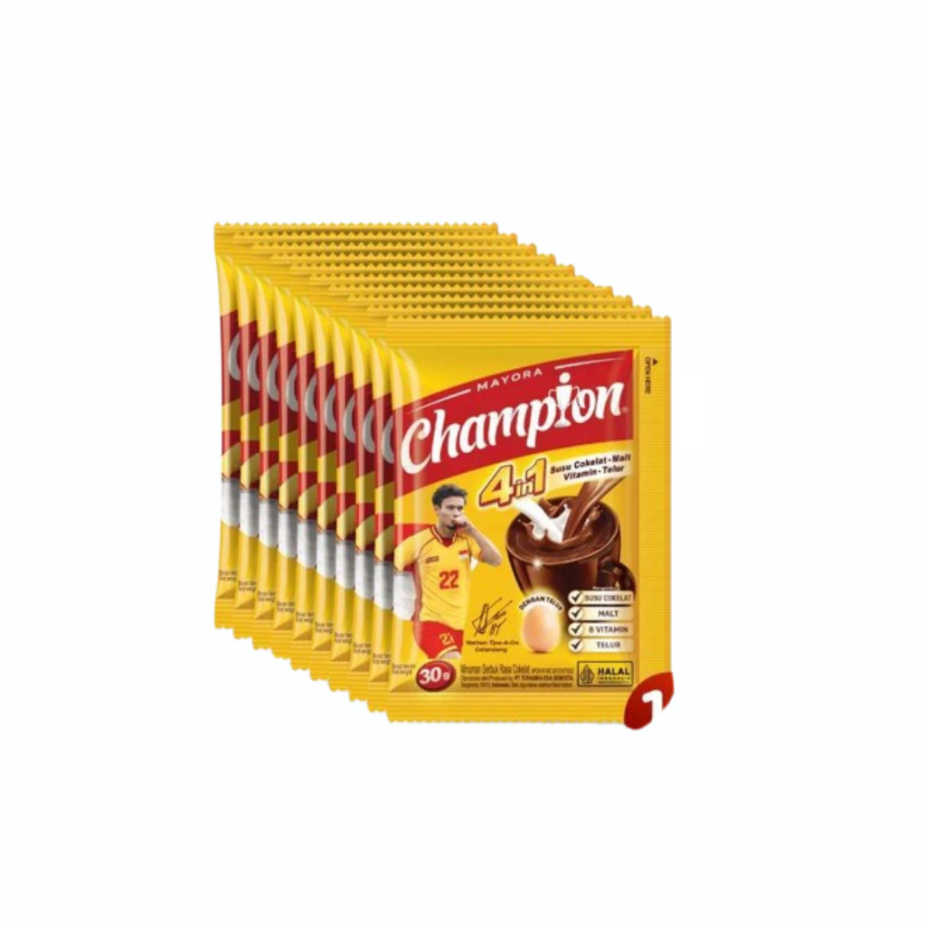 Jual Bergizi!! Susu Champion 1 renceng isi 10 sachet (susu, malt ...