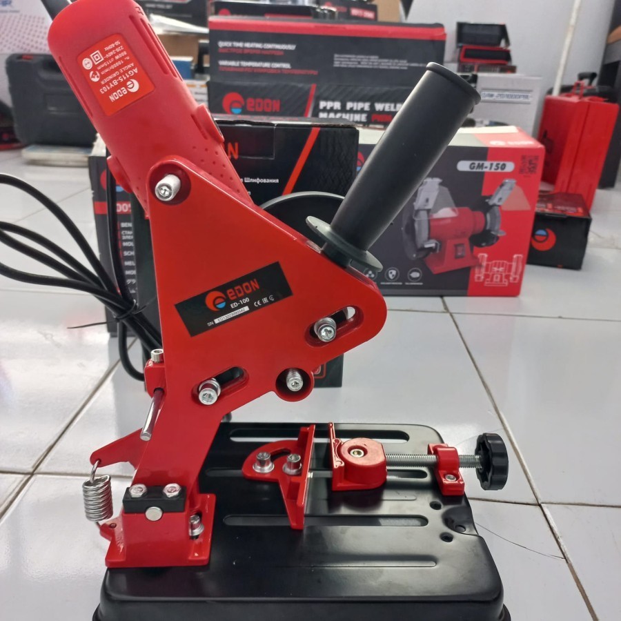 Jual Stand Dudukan Gerinda Tangan Menjadi Mesin Cut Off Angle Grinder ...